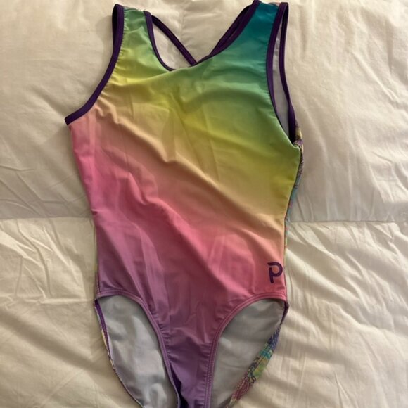Plum | Other | Plum Practicewear Gymnastics Dance Leotard Rainbow ...
